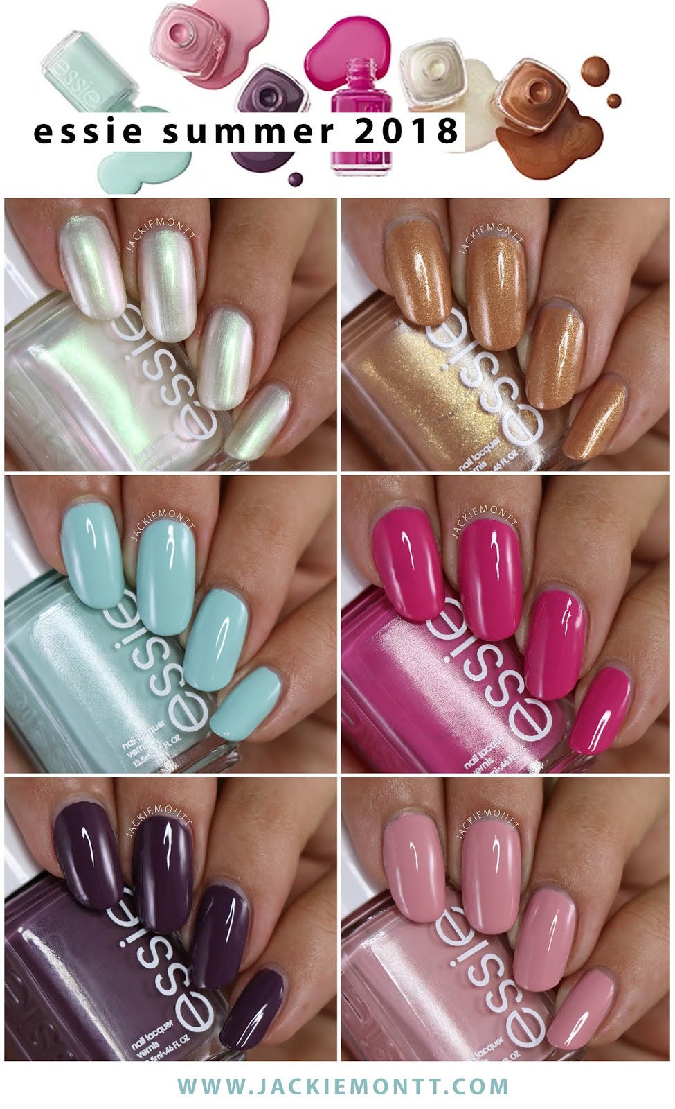 Essie Summer 2018 Collection Swatches and Review - JACKIEMONTT