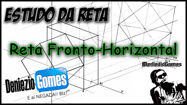 Geometria Descritiva - Reta Fronto-Horizontal ~ Deniezio Gomes