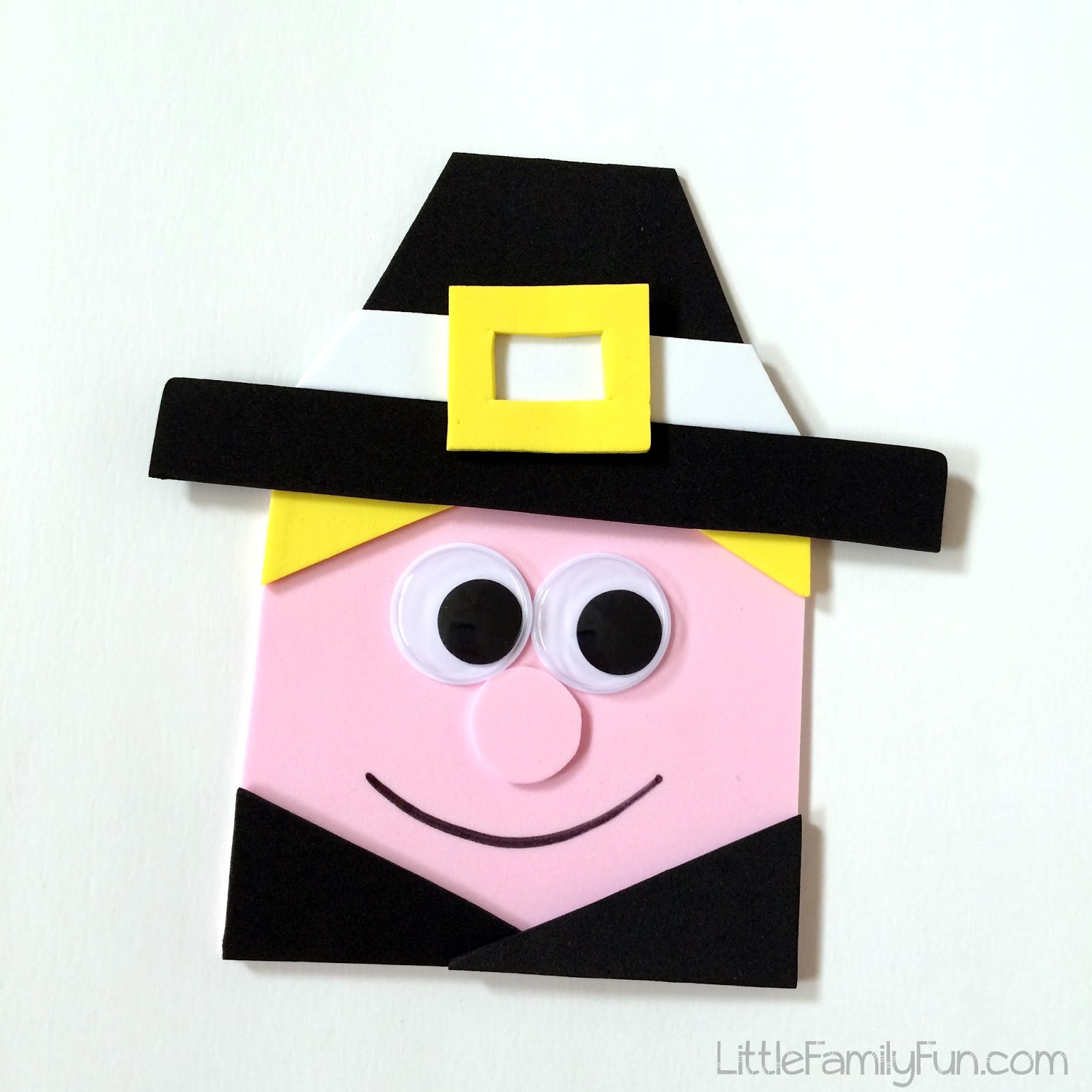 Little Family Fun: Square Pilgrim Craft