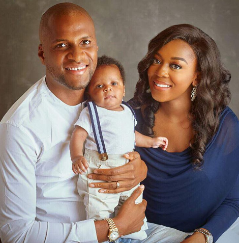 Chima Anyaso shares cute family photos as his son goes to church