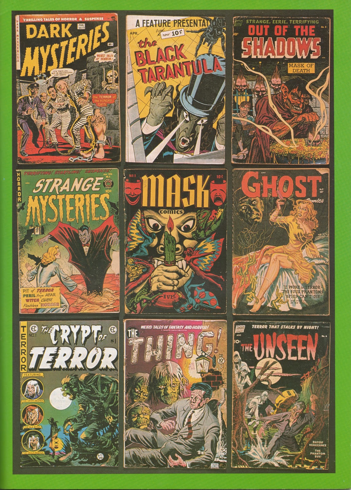 David Rowley Illustration: Various Vintage Horror and Pulp Magazine covers