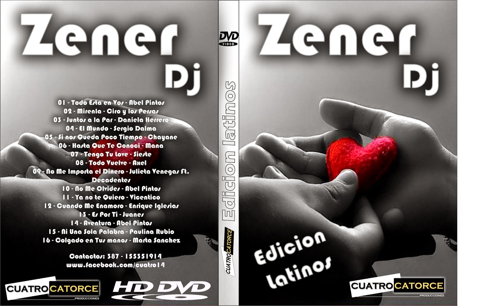 ROKO DVD COVER: 414 ZENER DJ edicion latinos DVD
