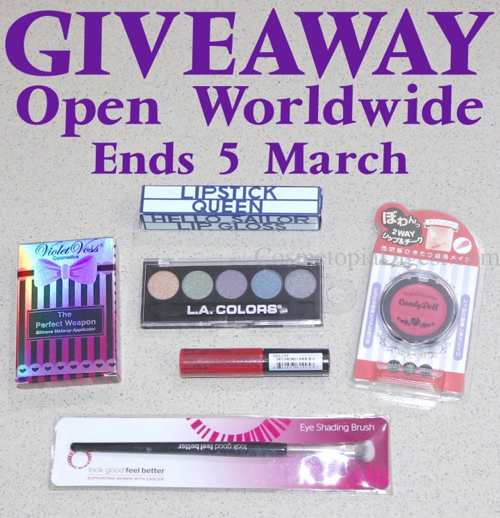 Fifth Blogiversary Makeup Giveaway 2018 - Cosmetopia Digest Beauty and ...