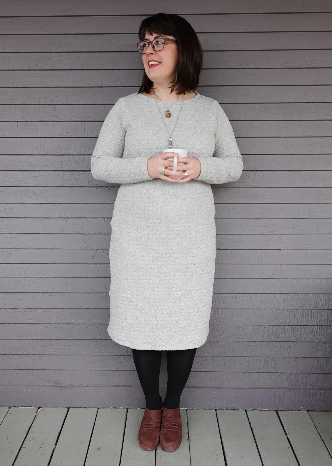 Cookin' & Craftin': Coffee Dress: Cashmerette Concord T-shirt Dress