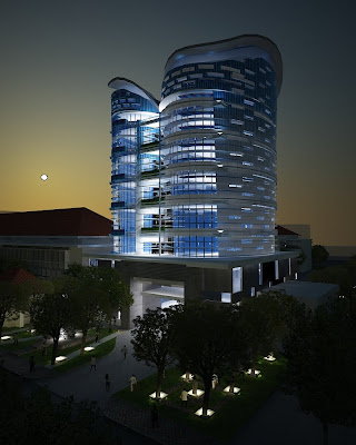 arsitekturina: The Twin Flame Pertamina Tower, FEB UGM