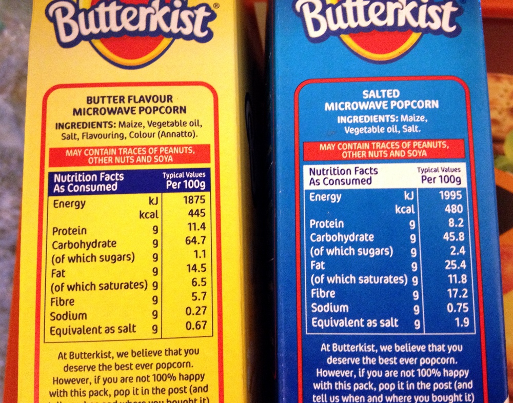 RevK s Ramblings Butterkist Food Labeling RevK s Ramblings Butterkist Food Labeling