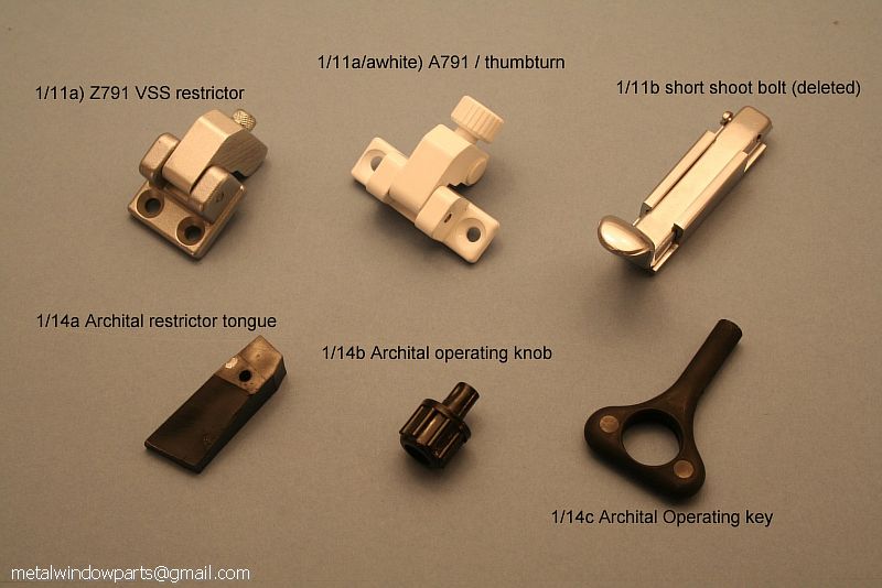 Metal Window Parts: More parts for Commercial Windows.