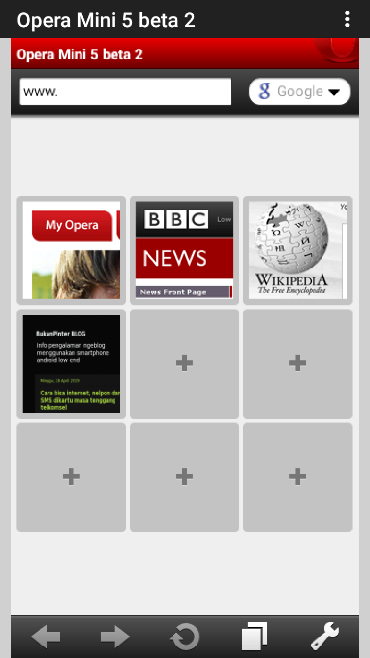 Download Opera mini version java 5 beta 2 html