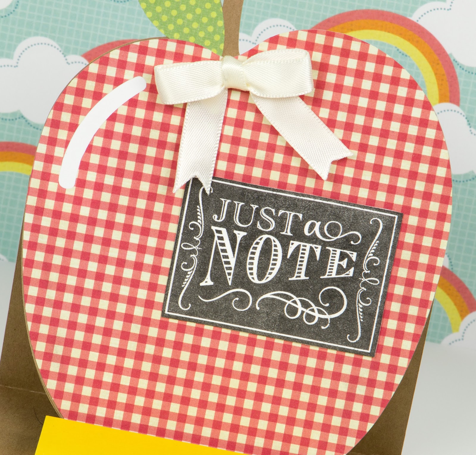 The Paper Boutique: Sticky Note Easel Card Apple