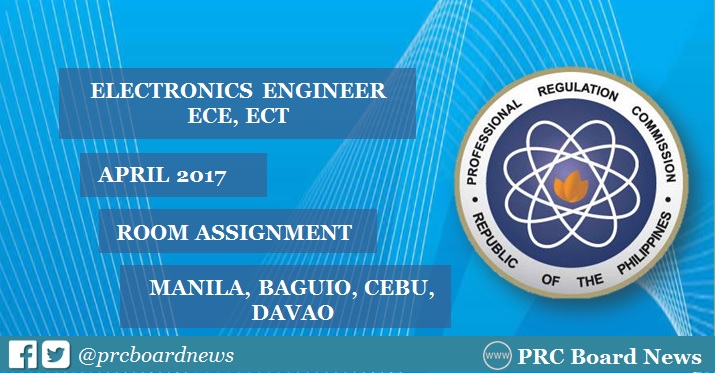 Room Assignment: ECE, ECT board exam April 2017 released