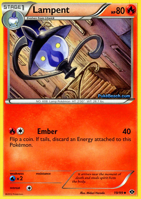 Lampent -- Next Destinies Pokemon Card Review | PrimetimePokemon's Blog