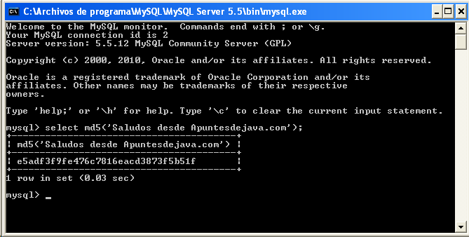 Contraseñas encriptadas con Java