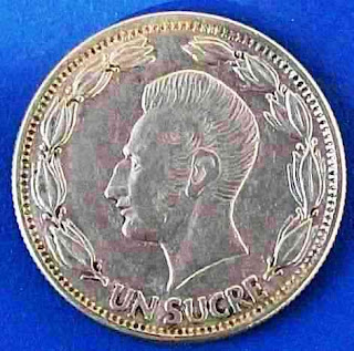 MI COLECCION DE MONEDAS: Ecuador: Un Sucre de 1964