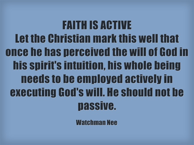 PORRIDGE FOR THE SOUL: WHY FAITH NEEDS TO PERSEVERE