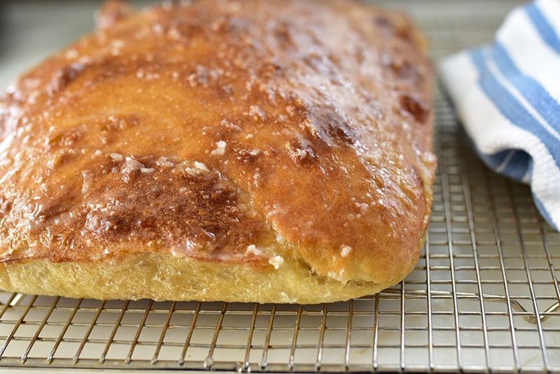 Garlic Butter Glazed Talami Bread Recipe | LEBANESE RECIPES