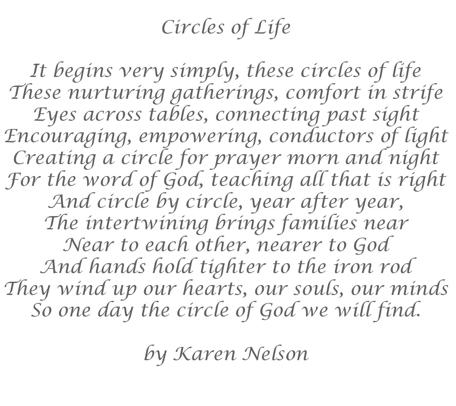 Circle Mothers: Circles of Life