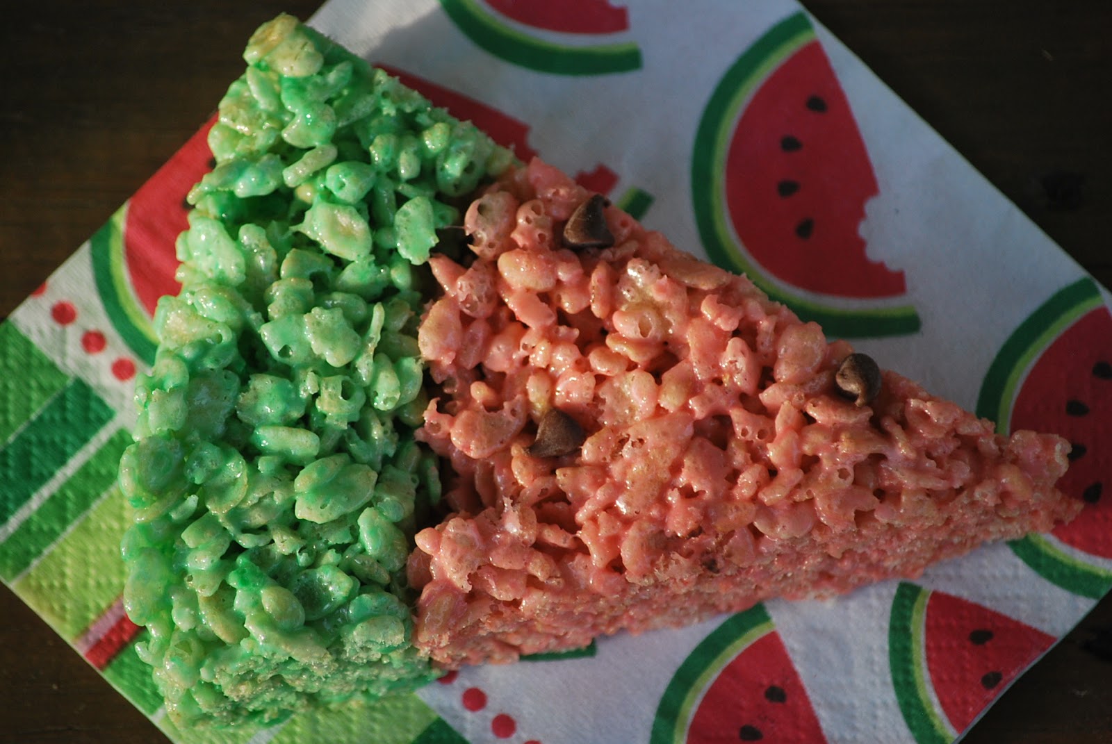 My story in recipes: Watermelon Rice Crispy Treats