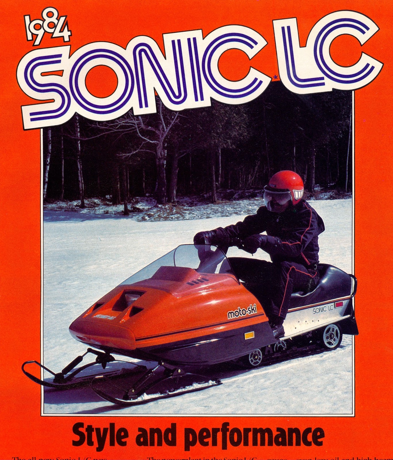 CLASSIC SNOWMOBILES OF THE PAST: 1984 MOTO-SKI SONIC LC