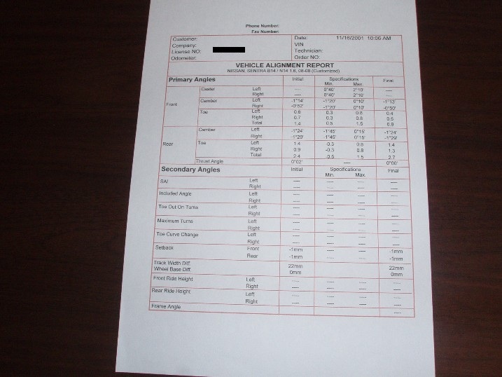 The N16 Files: Slowtra's Vehicle Alignment Report