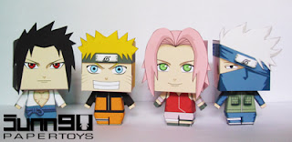 Junn90 Papertoys: Naruto Paper Toys