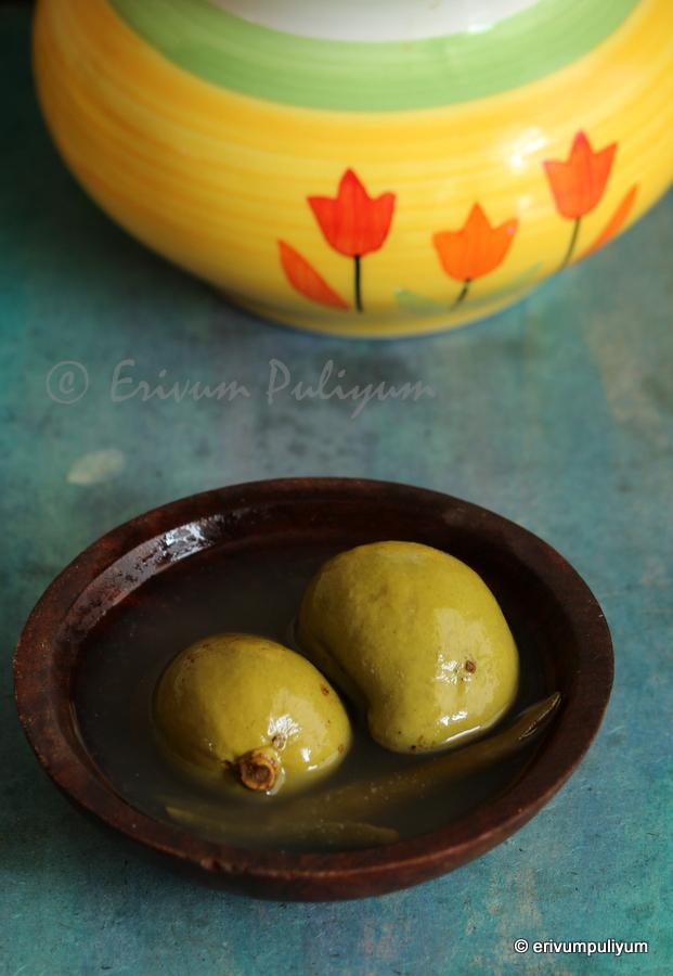 Erivum Puliyum: Uppilitta Manga | Uppu Manga | Brined(Salted) Tender Mango