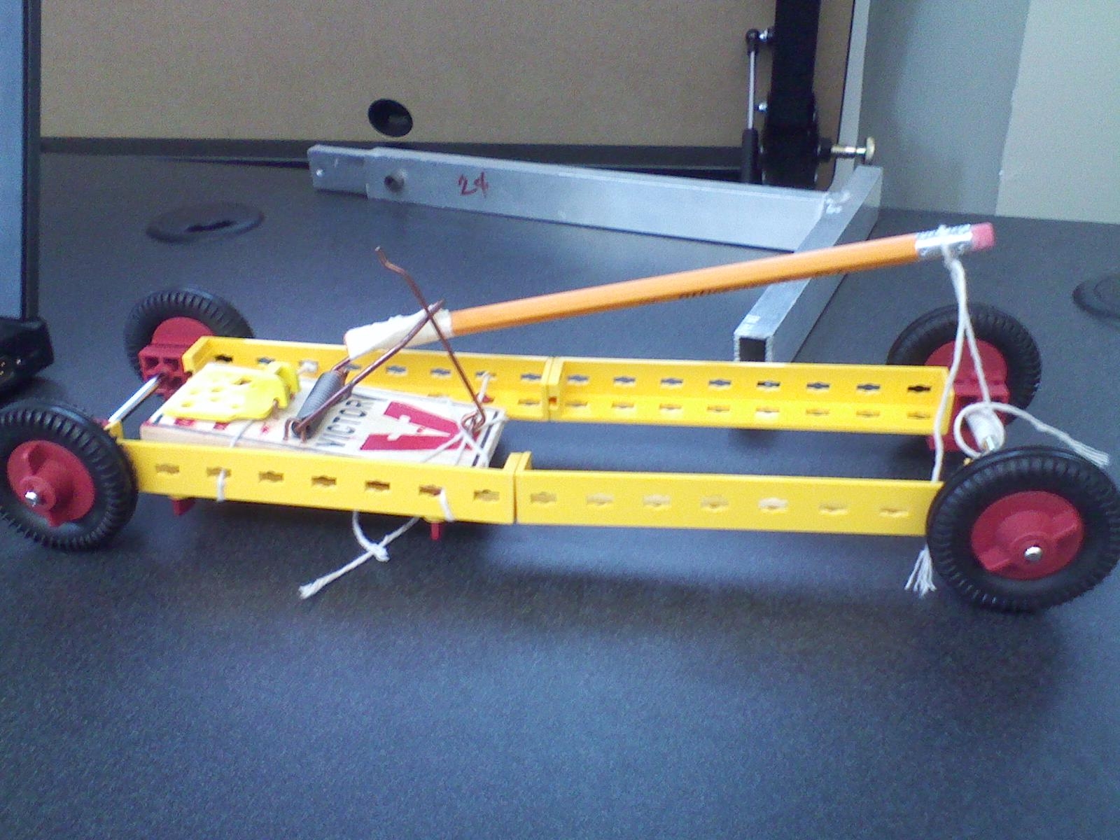 Isabel's Principles of Engineering: Mouse-Trap Race Cars!