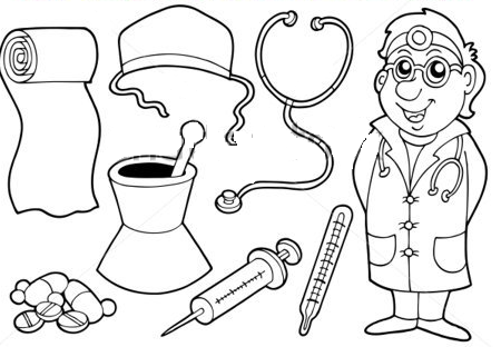 IMAGINI de colorat cu MESERII - Brutar, Bucatar, Profesoara, Zidar ...