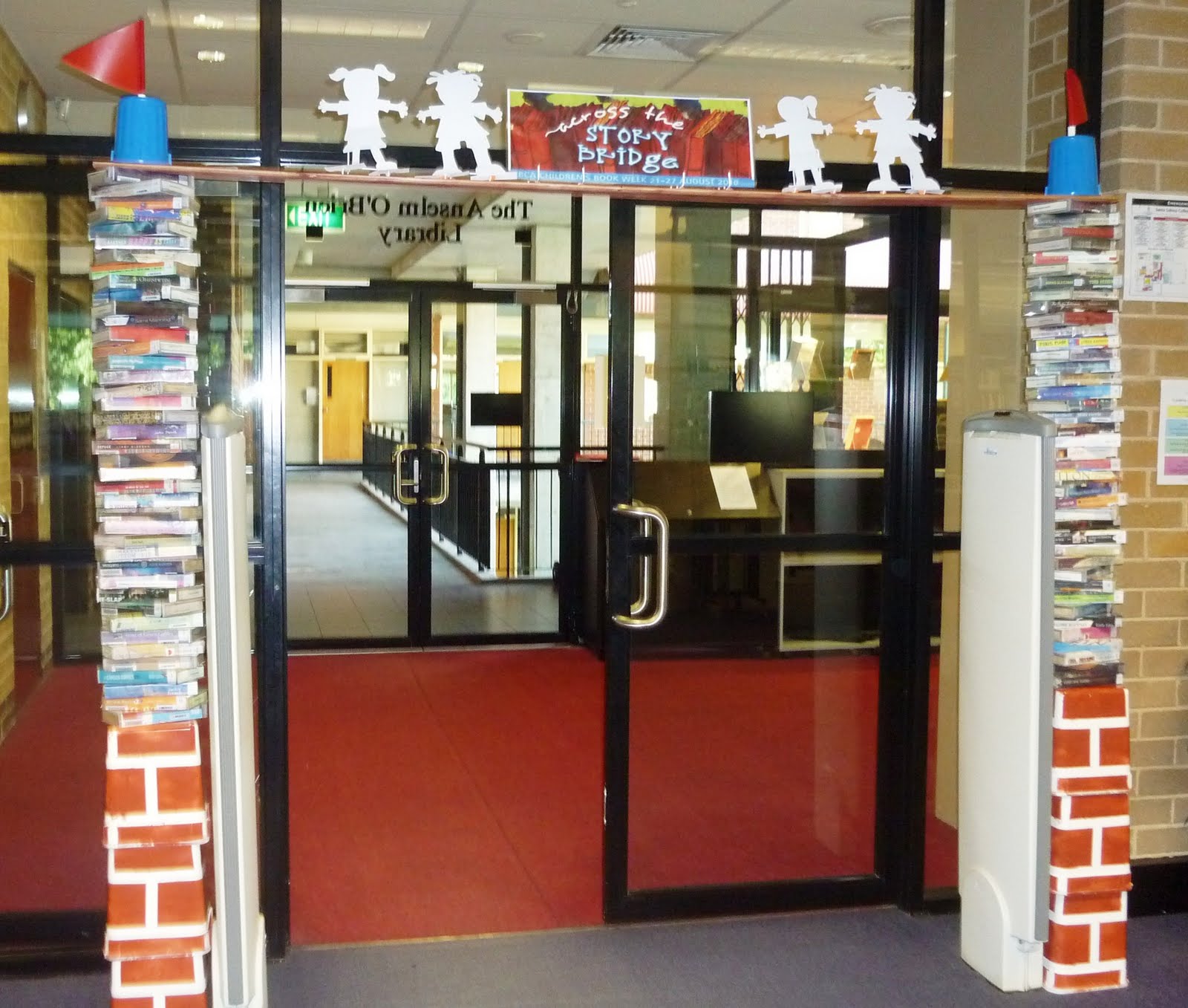 Library Displays: Across the Story Bridge