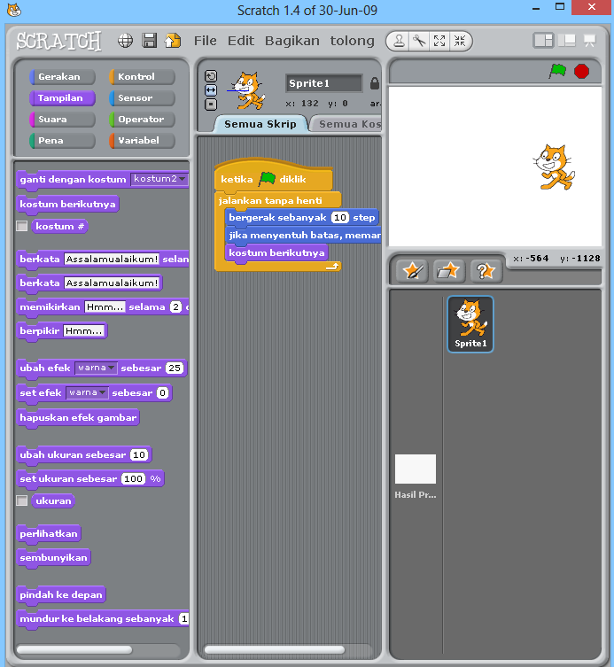 Cara Membuat Animasi pada Scratch: Cara Pembuatan Animasi pada Scratch