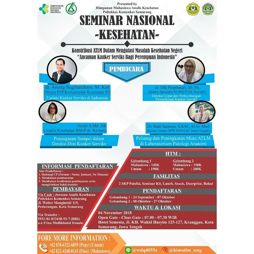 Seminar Nasional Kesehatan 2018 HIMA Analis Kesehatan Poltekkes ...