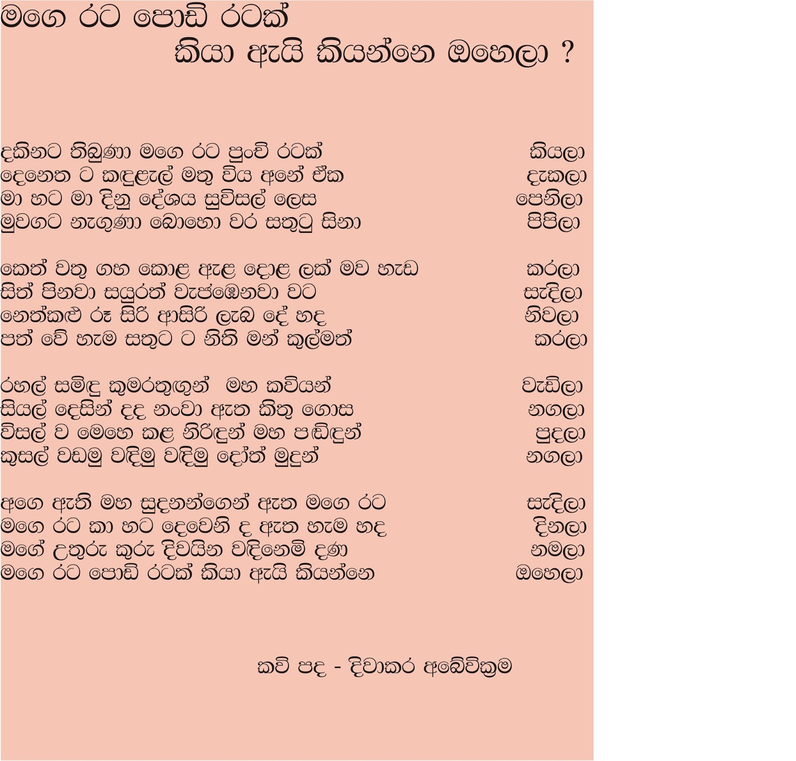 Diwakara Abeywickrama: April 2018