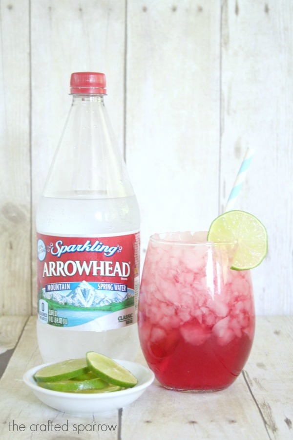 Cranberry Coconut Lime Sparkling Drink {made with Arrowhead Sparkling ...