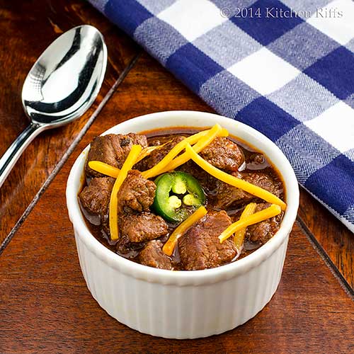 Kitchen Riffs: Texas-Style Chili con Carne