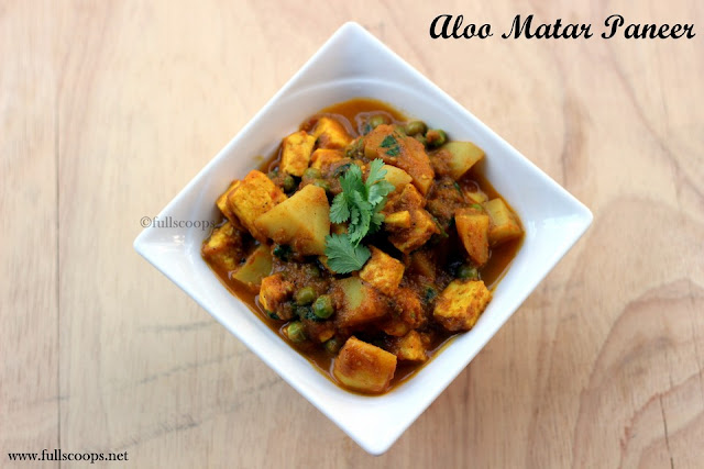 Aloo Matar Paneer ~ Full Scoops - A food blog with easy,simple & tasty ...