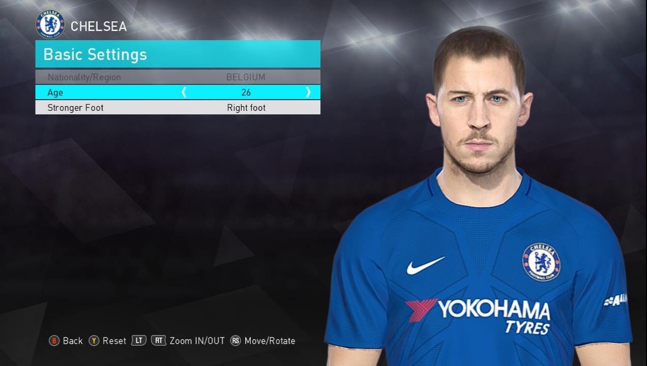 pes-modif: PES 2018 Eden Hazard Face by Shenawy