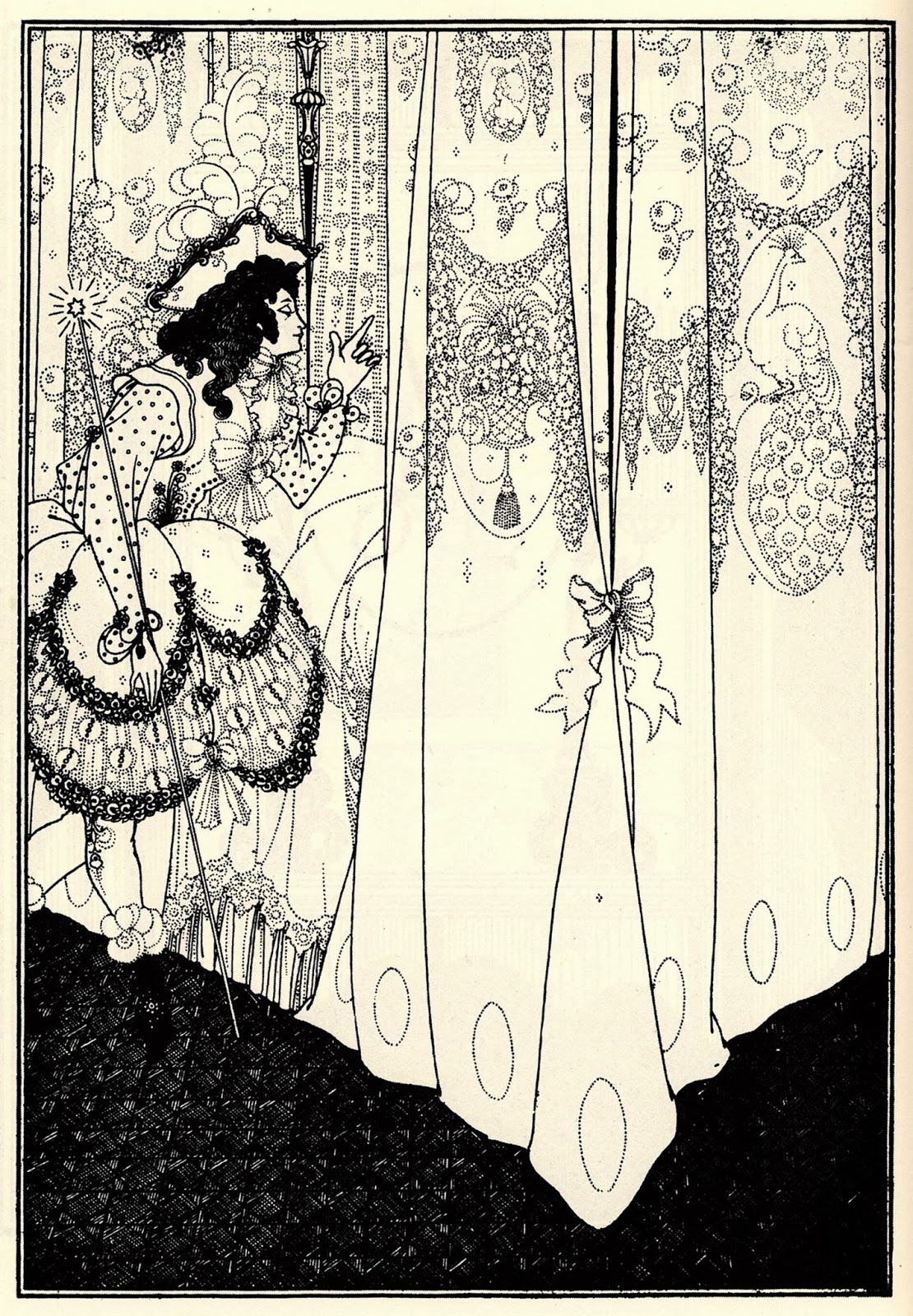 split complementary: Illustration Unit: Aubrey Beardsley