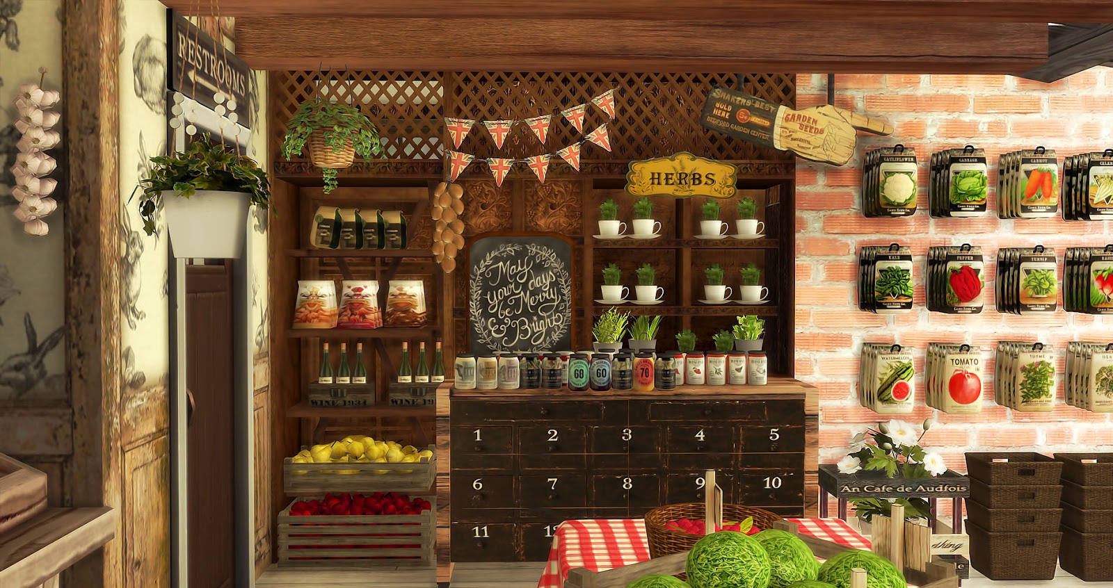 Sims 4 Farmer's Market 農莊的小市場 [Ruby Red Sims]