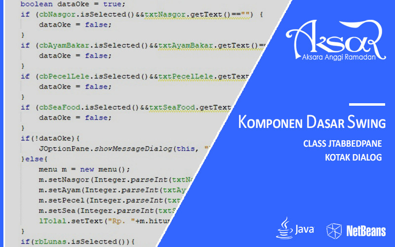 PENGENALAN DASAR SWING: CLASS JTABBEDPANE DAN KOTAK DIALOG DI JAVA ...