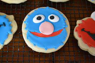 jackandy cookies: Grover (Sesame Street) Cookie Favors
