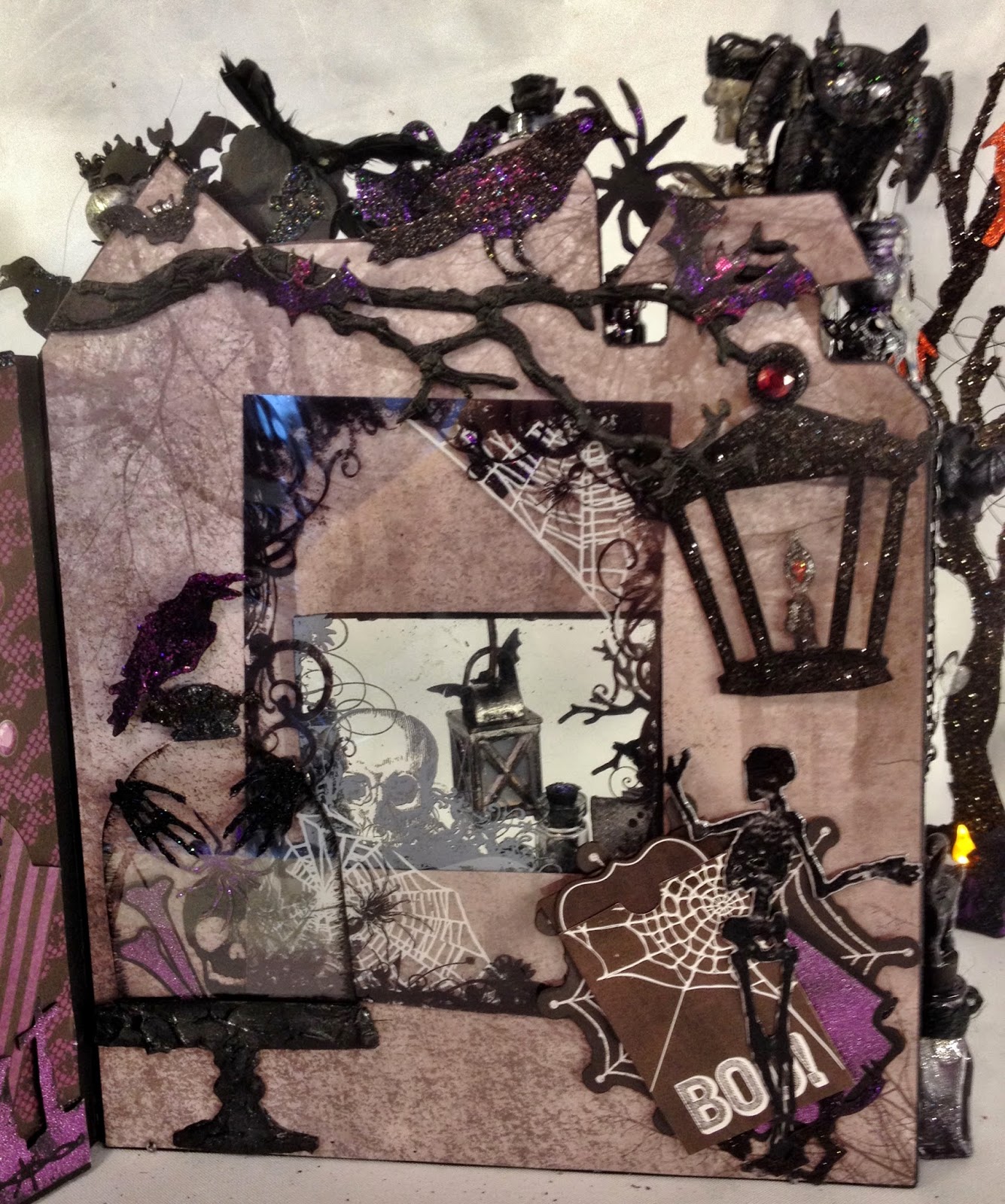 Recollections spooky castle Halloween mini album | annes papercreations ...