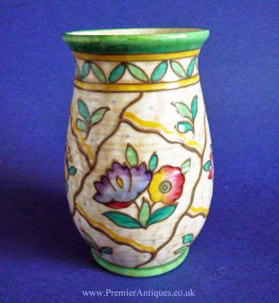 Premier Antiques: Charlotte Rhead 'Trellis' Pattern 6016