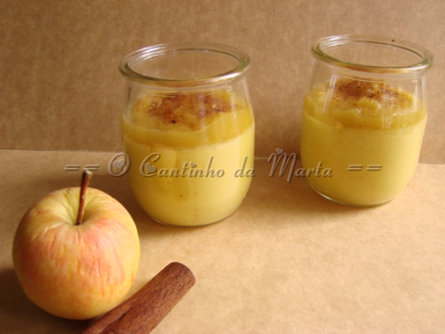 O Cantinho da Marta: Pudim Zero% Maçã Canela - Condi