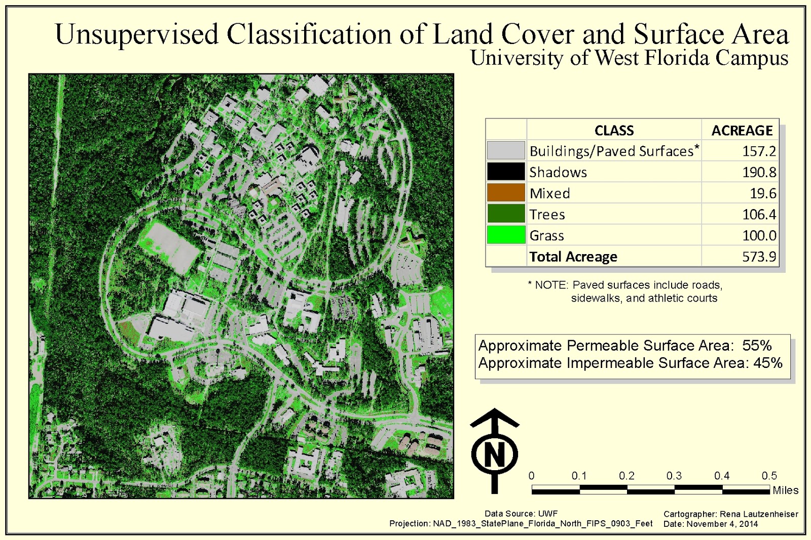 Lautzy GIS: GIS4035 Module 9: Unsupervised Classification