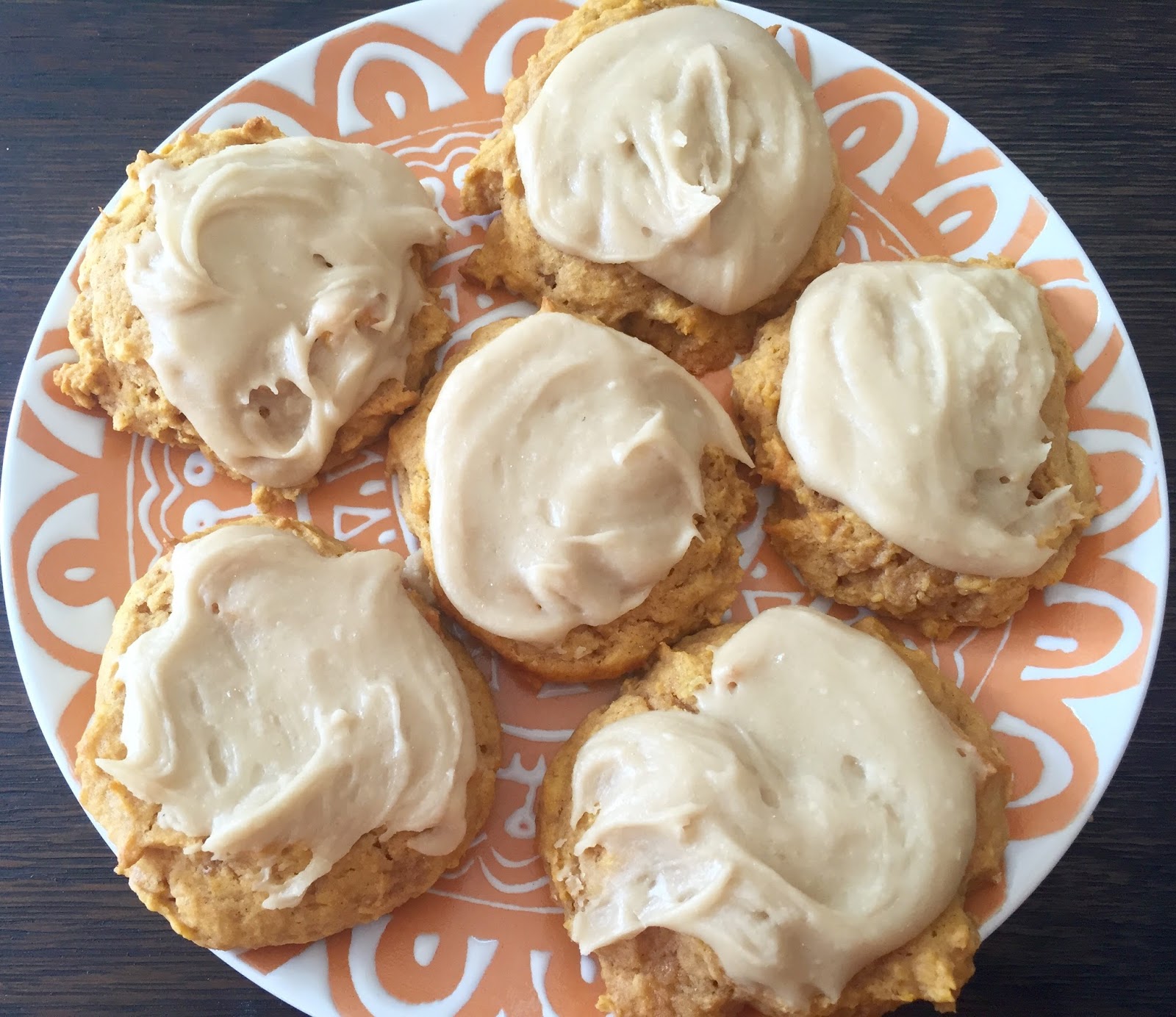 Living on Cloud Nine: PUMPKIN DROP COOKIES with CARAMEL FROSTING