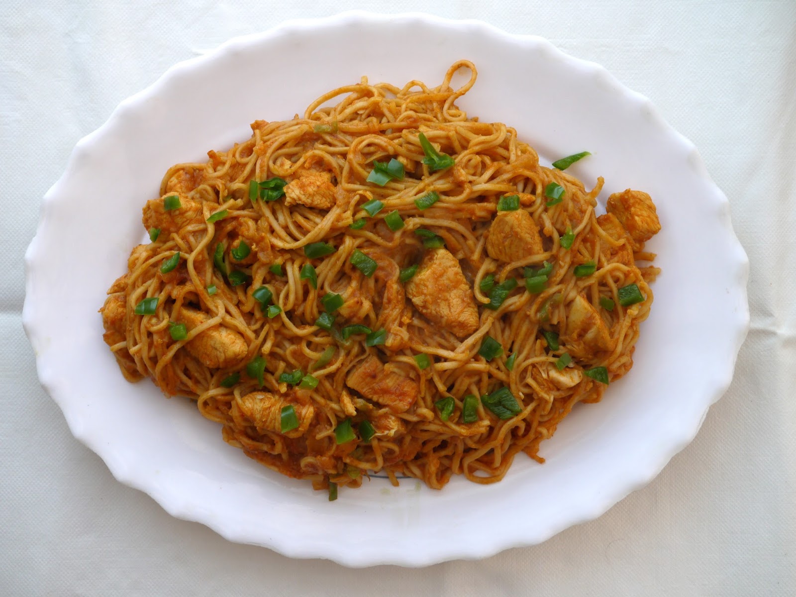 This Muslim Girl Bakes: Spicy Chicken Noodles.