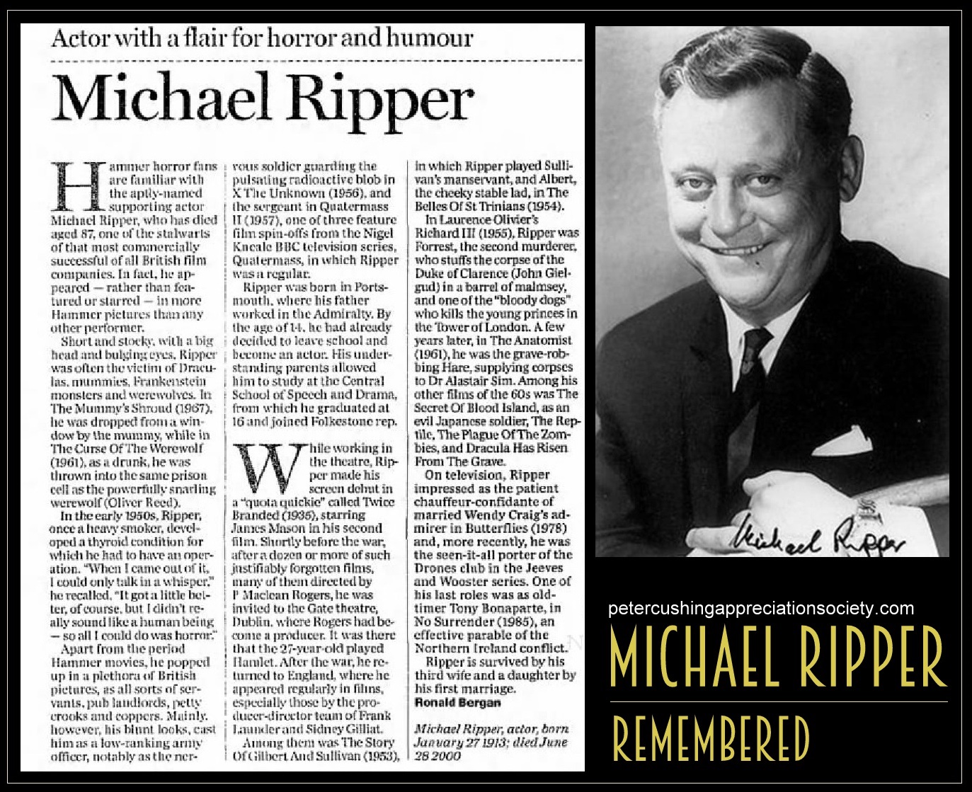 PETERCUSHINGBLOG.BLOGSPOT.COM (PCASUK): WHEN SOMEONE DROPPED IN ON ...