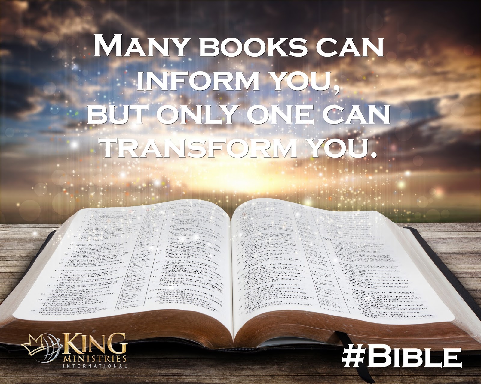 King Ministries International: Many books can inform you, but only one ...