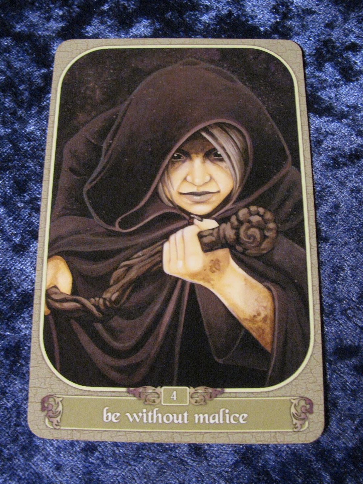 Shonna: Messenger Oracle card of the day - be without malice