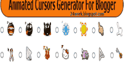 How to Change Your Blog's Cursor with Blogger- Animated Cursor Generator