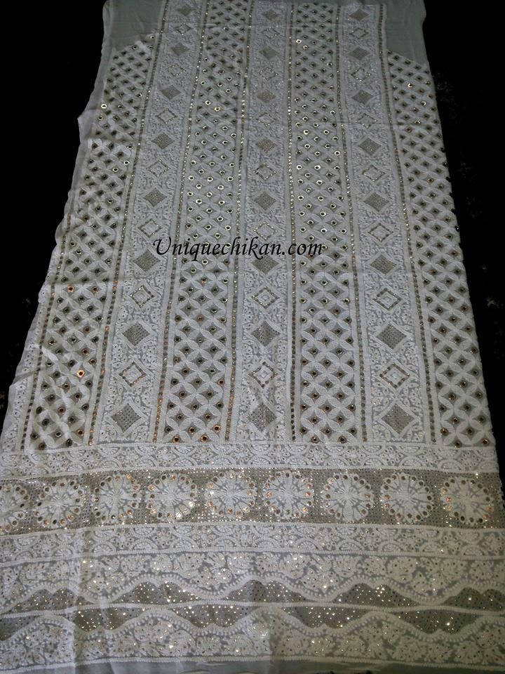 Lucknowi Chikankari Anarkali, Lucknowi Chikankari Saree, Lucknowi ...